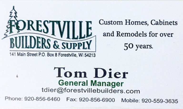 Village of Forestville, Door County, Wisconsin | Official Website of ...